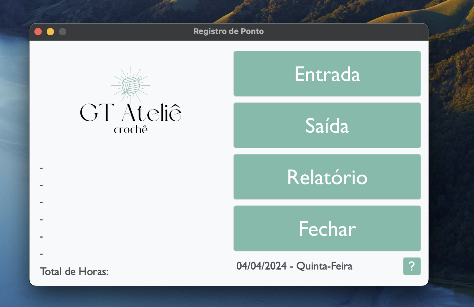 GitHub - guicamargo19/registro_de_ponto: Projeto simples de Python com PySide6 e TinyDB.